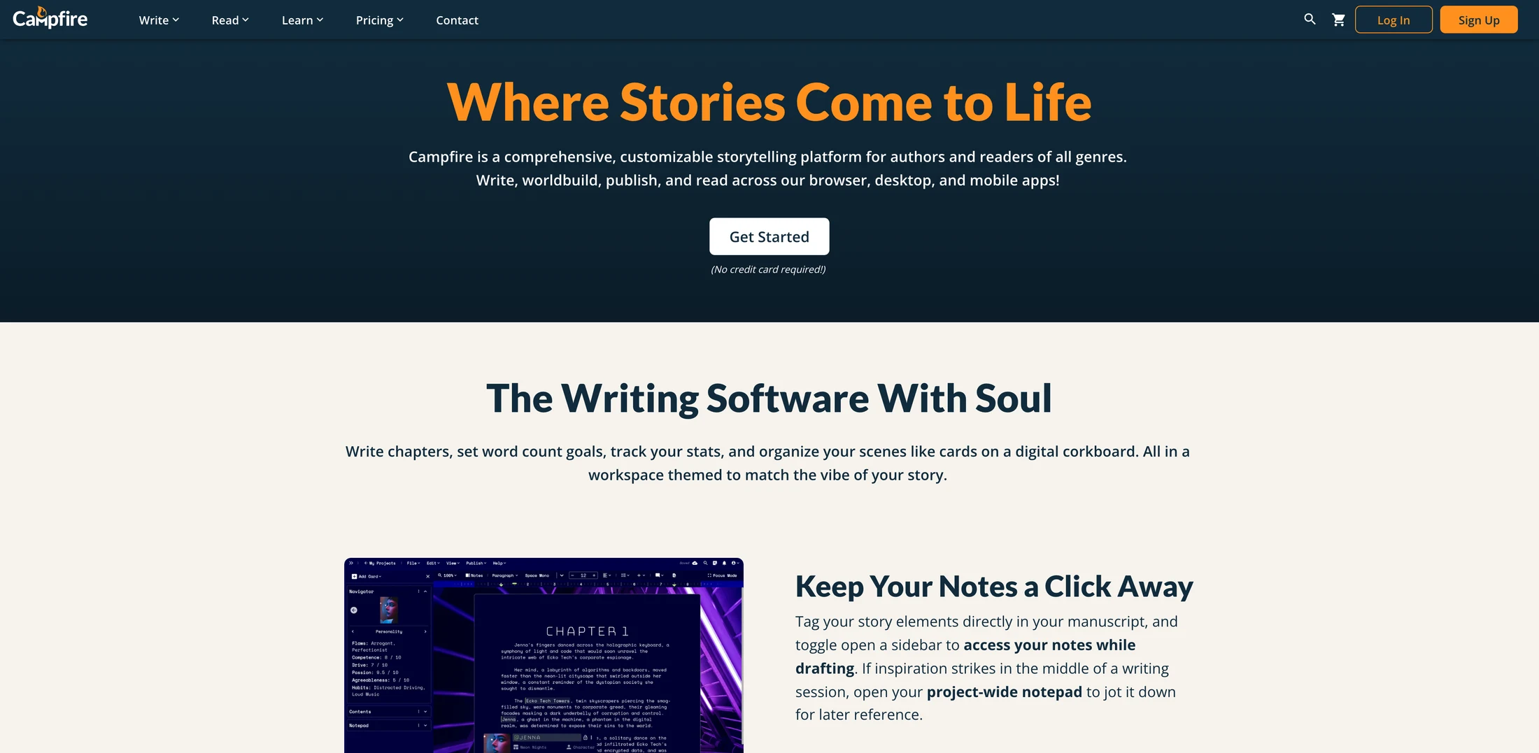 Campfire Review (2026): story planning and writing platform